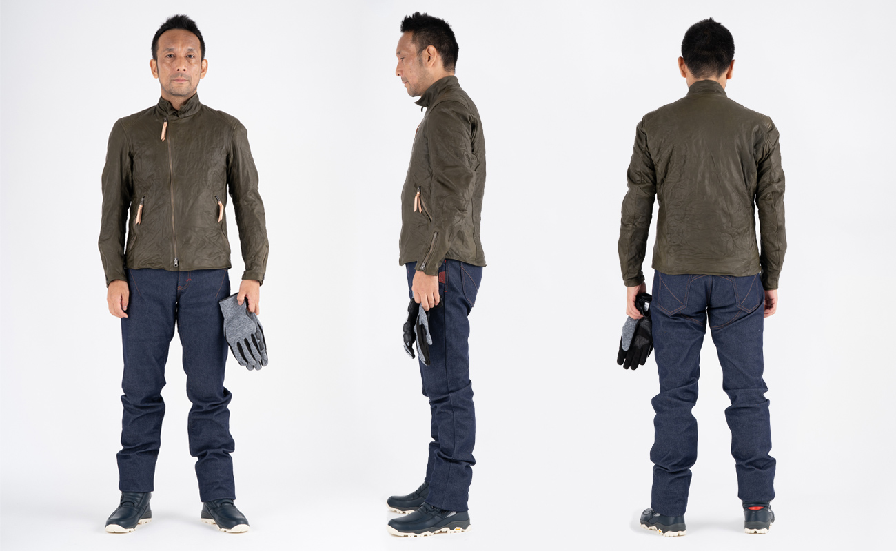 K-0714V UNFINISED V JACKET(vintage motorcycle leather jacket with ...